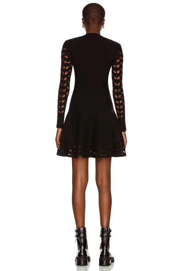Alaïa Long Sleeve Mini Dress