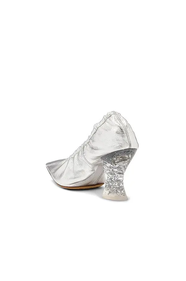 Bottega Veneta Almond Pumps - Silver