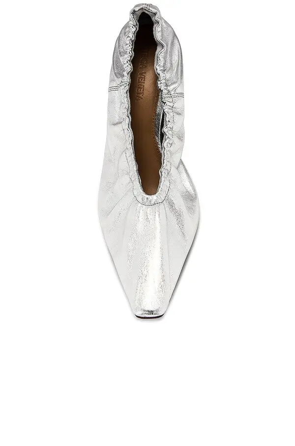 Bottega Veneta Almond Pumps - Silver