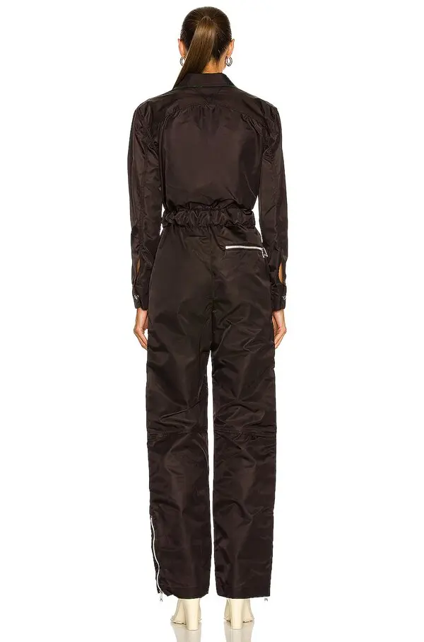 Bottega Veneta Nylon Long Jumpsuit - Fondant | Editorialist