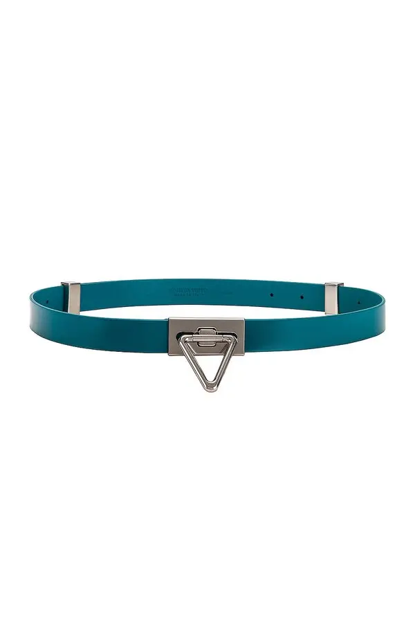 Bottega Veneta Triangle Lock Belt - Blaster & Silver