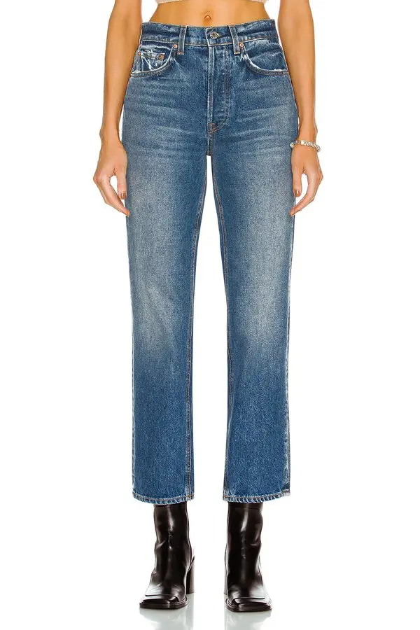 GRLFRND Cassidy High-rise Straight Jeans