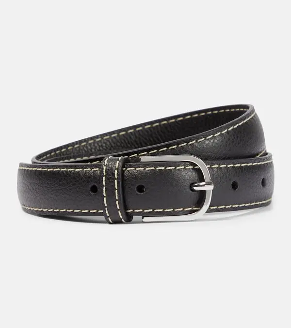 TOTEME Leather Belt - Black