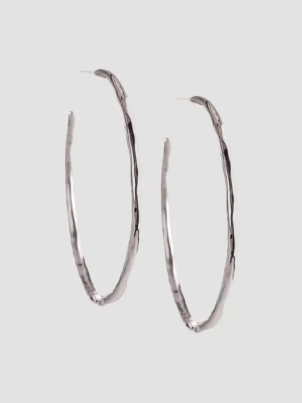 Ippolita Classico Sterling Squiggle Hoop Earrings - Silver