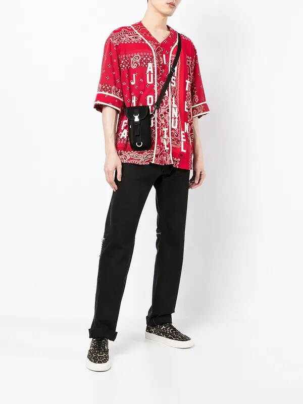 Readymade Bandana-Print Cotton Shirt In Red - 73% Off | Editorialist