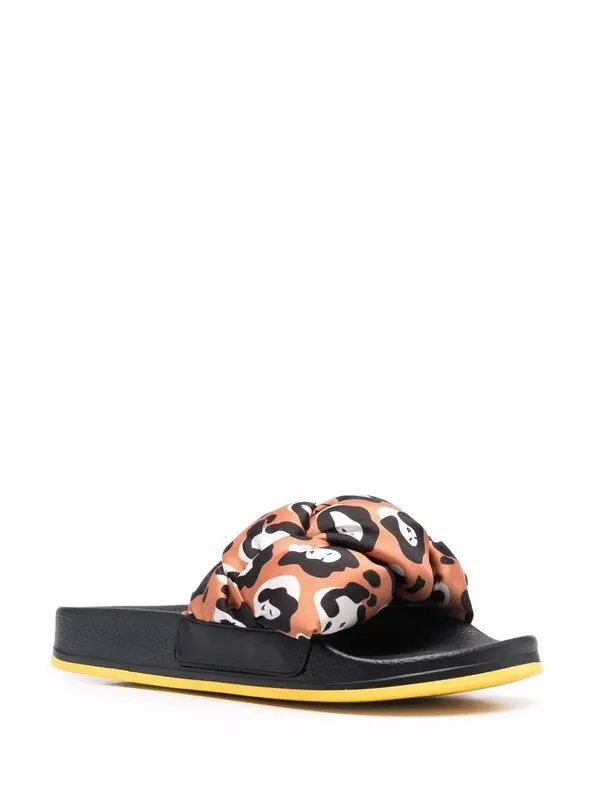 La DoubleJ Treccia Slide Sandals - Brown