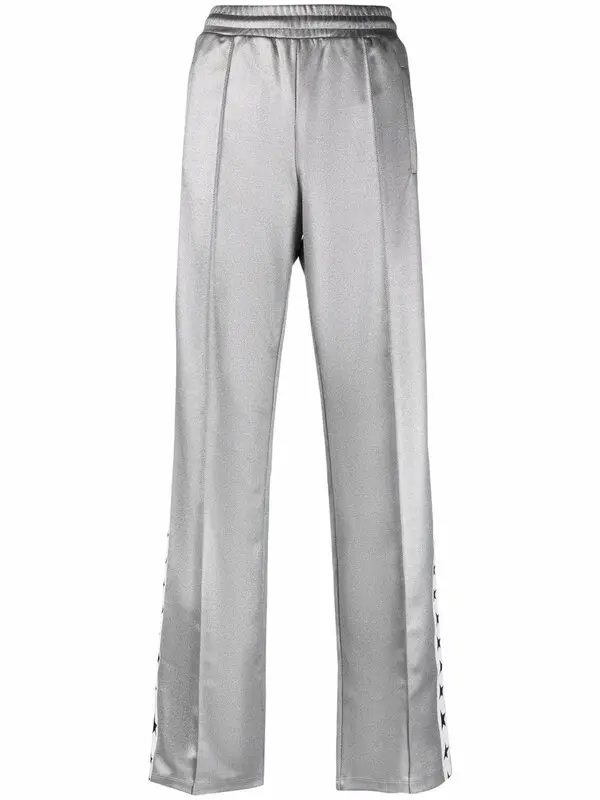 GOLDEN GOOSE Logo-tape Straight-leg Trousers