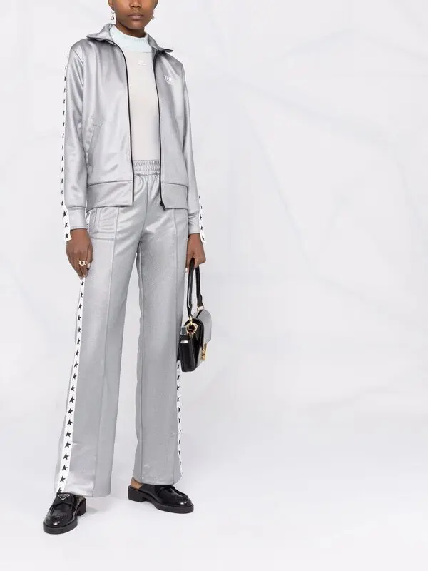 GOLDEN GOOSE Logo-tape Straight-leg Trousers
