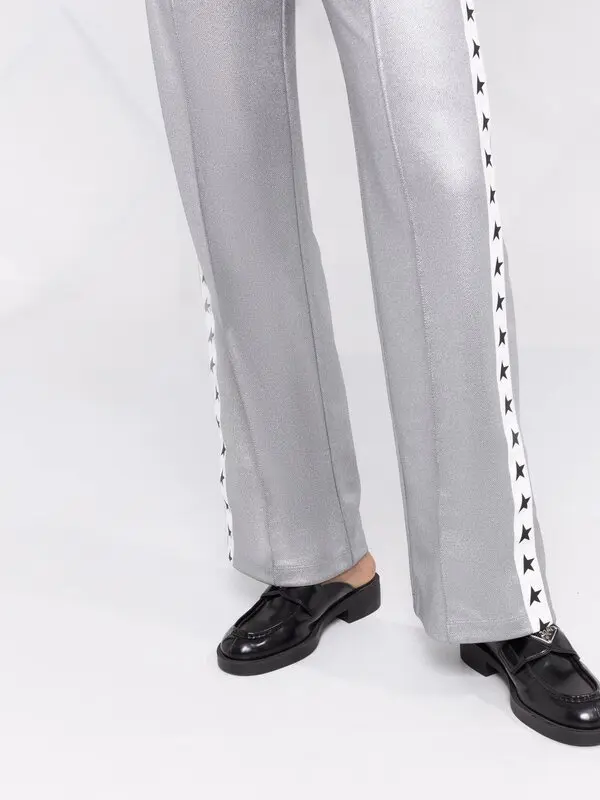 GOLDEN GOOSE Logo-tape Straight-leg Trousers