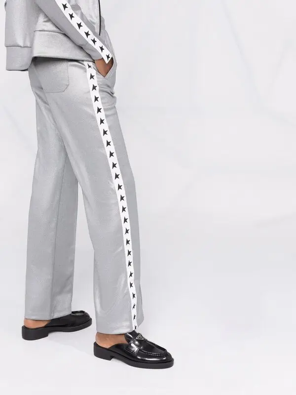 GOLDEN GOOSE Logo-tape Straight-leg Trousers