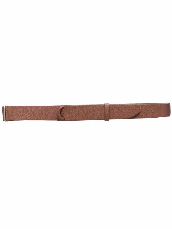 ORTIGNI No-buckle Belt - Brown