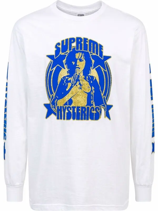 Supreme X Hysteric Glamour Long-Sleeve T-Shirt - White