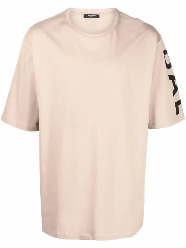 Balmain Logo-print Sleeve T-shirt