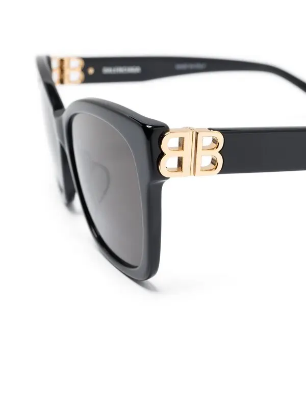 Balenciaga Dynasty Square-frame Sunglasses - Black