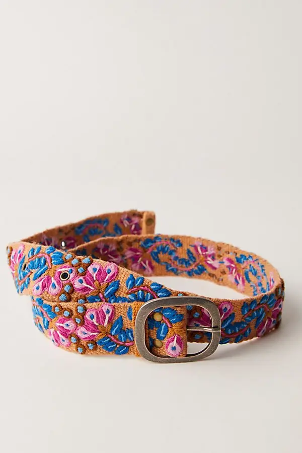 JENNY KRAUSS Dream In Color Embroidered Belt - Four Seasons