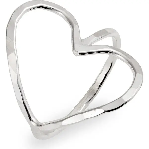 NASHELLE Complete Heart Ring - Sterling Silver