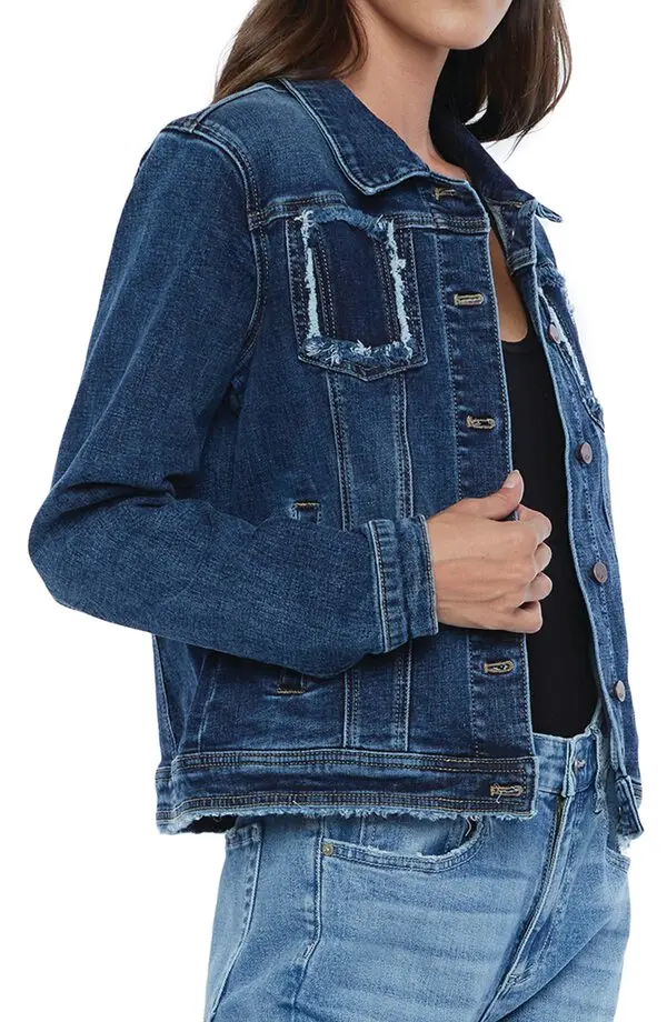 WASH LAB DENIM Sammy Frayed Jacket