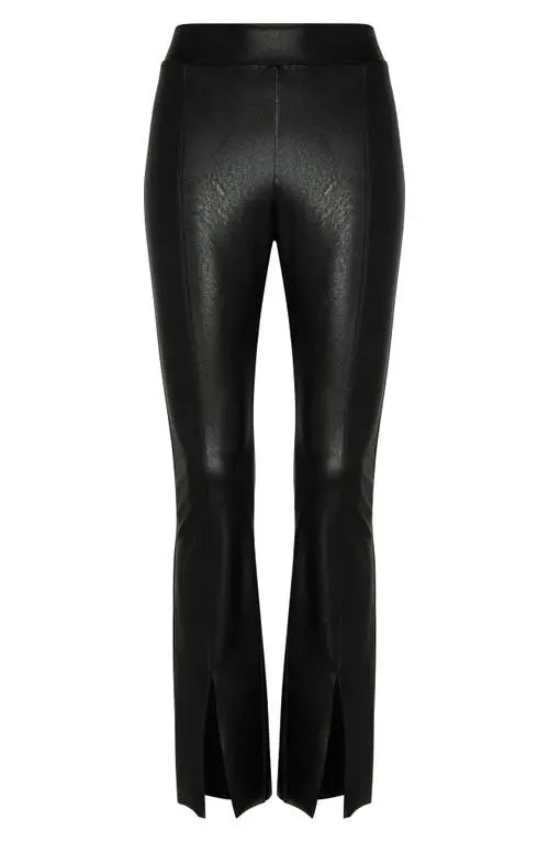 Commando Split Hem Faux Leather Pull-on Pants