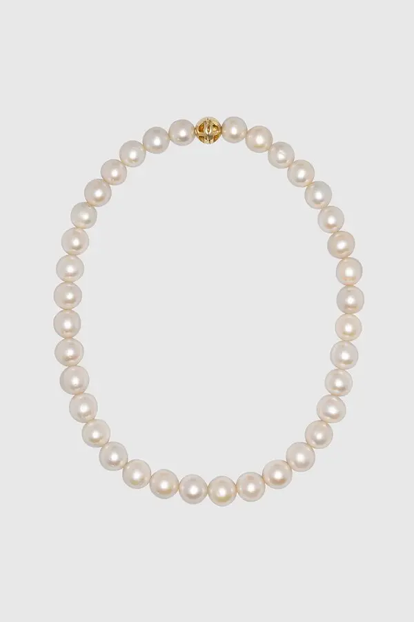 ANINE BING Classic Pearl Choker - 14k Gold