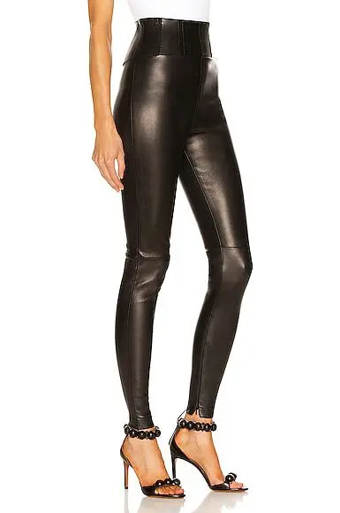 Alaïa High Waisted Second Skin Pant In Black