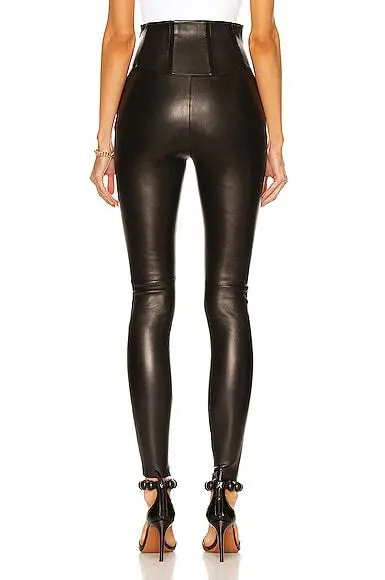Alaïa High Waisted Second Skin Pant In Black