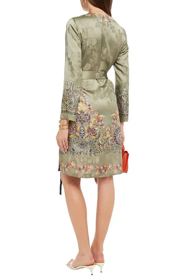 sage green jacquard dress Vienna Jacquard Dress main image 0