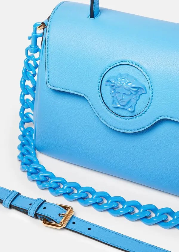 Versace La Medusa Top-handle Bag - Dv Blue