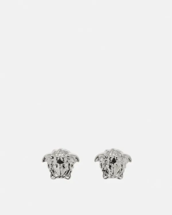 Versace Medusa Stud Earrings - Silver