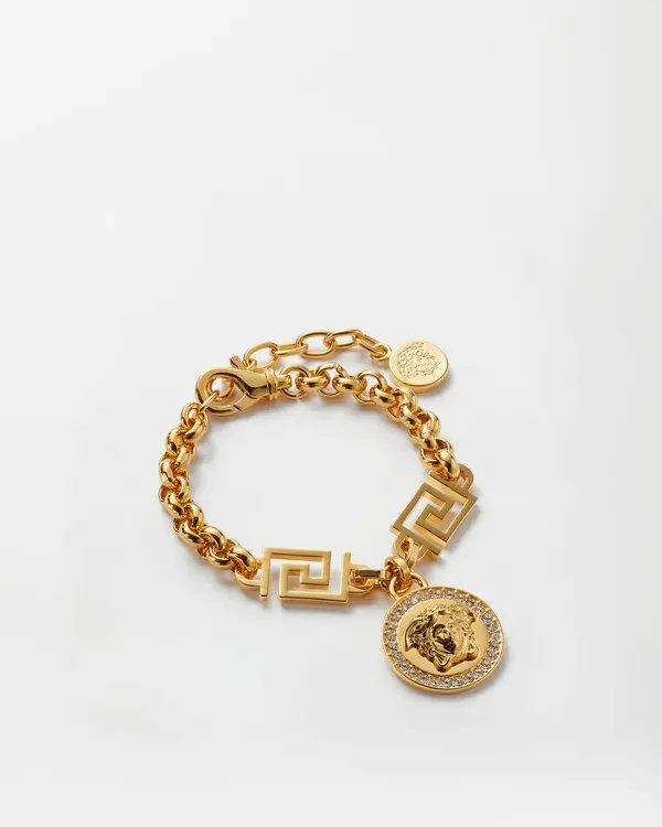 Versace La Medusa Crystal Bracelet - Gold