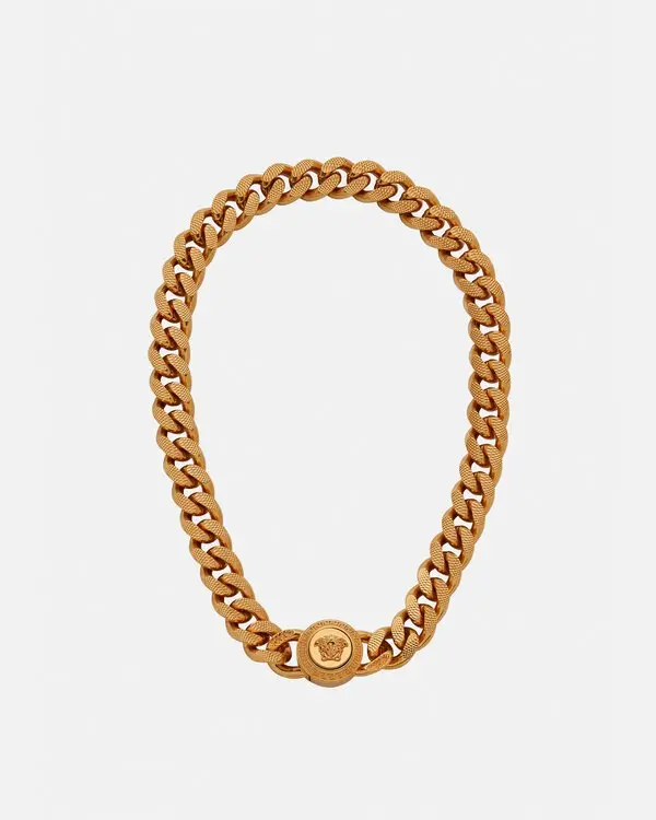 Versace Medusa Icon Statement Necklace - Gold