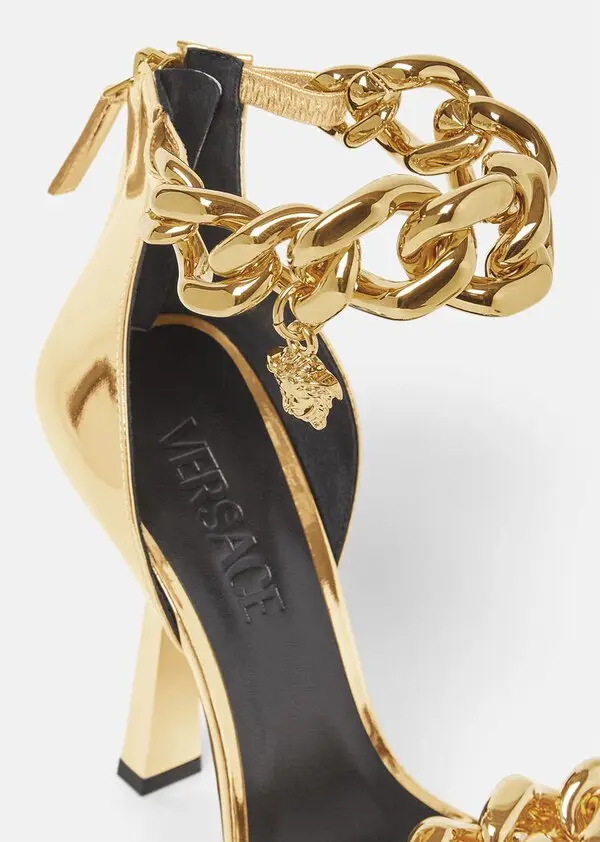 Versace Medusa Chain High Heel Sandals