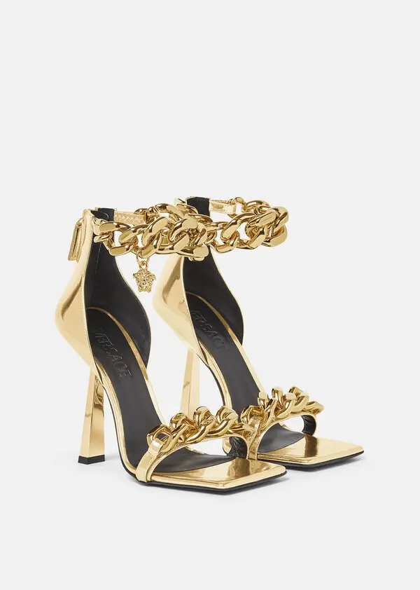 Versace Medusa Chain High Heel Sandals