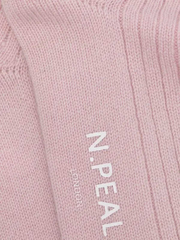 N.peal Ribbed Cashmere Ankle Socks