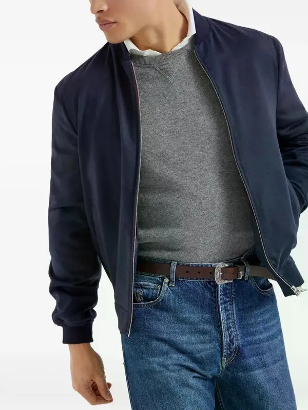 Brunello Cucinelli Crew-neck Cashmere Sweater - Grey