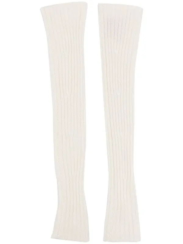 Cashmere In Love Graz Fingerless Arm Warmers - White