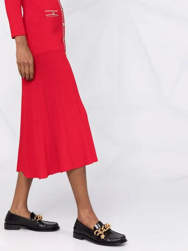 Sandro Esmeralda Knitted Dress In Red - 50% Off | Editorialist