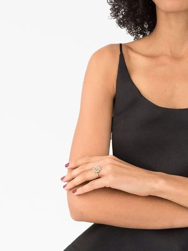 LEO PIZZO 18kt Rose Gold Flora Diamond Ring