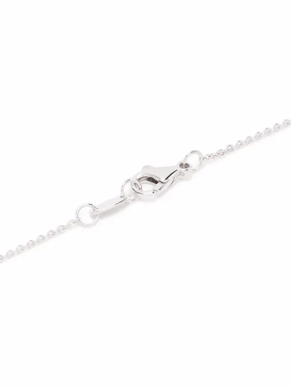 LEO PIZZO 18kt White Gold Diamond And Sapphire Flora Necklace