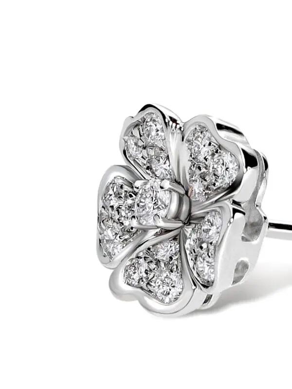 LEO PIZZO 18kt White Gold Diamond Flora Earrings