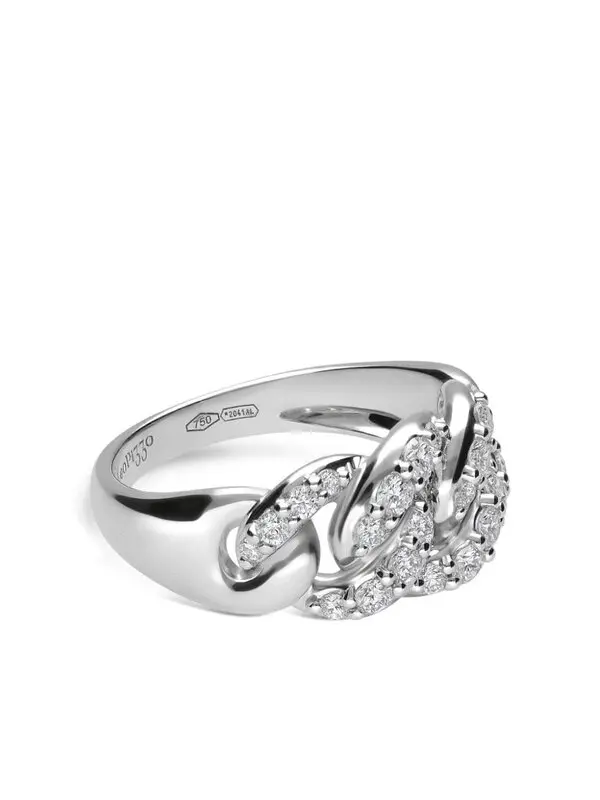 LEO PIZZO 18kt White Gold Diamond Ring - Silver