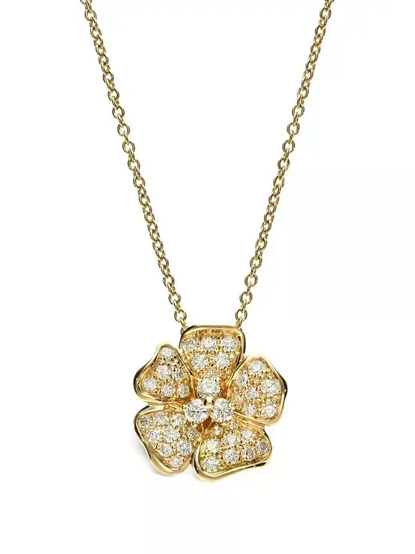 LEO PIZZO 18k Yellow Flora Diamond Necklace