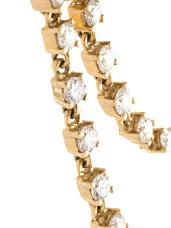ANITA KO 18kt Yellow Diamond Loop Earrings