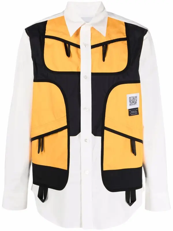 FUMITO GANRYU Portable Long-sleeve Shirt - White
