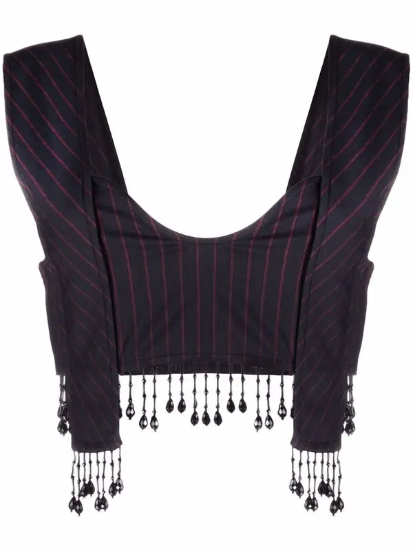 GANNI Beaded Bra Top