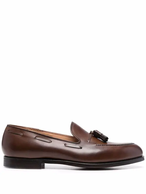 Crockett & Jones Tasseled Leather Loafers