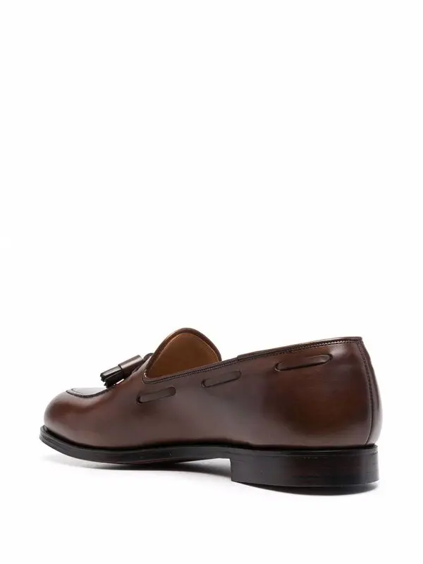Crockett & Jones Tasseled Leather Loafers