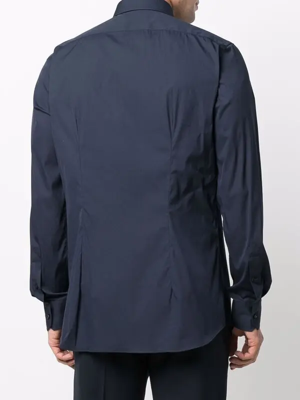 XACUS Curved-hem Buttoned-up Shirt
