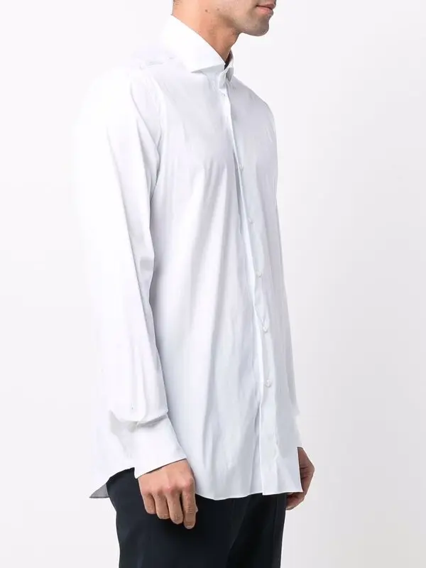 XACUS Curved-hem Buttoned-up Shirt