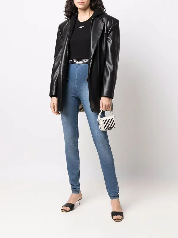 Philipp Plein Logo-waistband Leggings