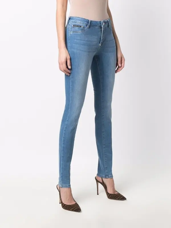 Philipp Plein High-rise Skinny Jeggings - Blue